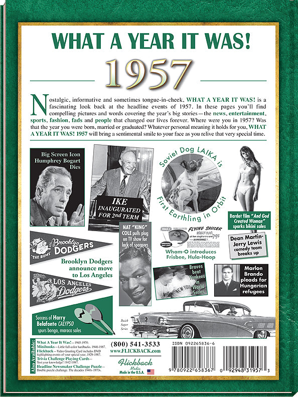 1957 What a Year It Was!: Great Birthday or Anniversary Gift - Coffee ...