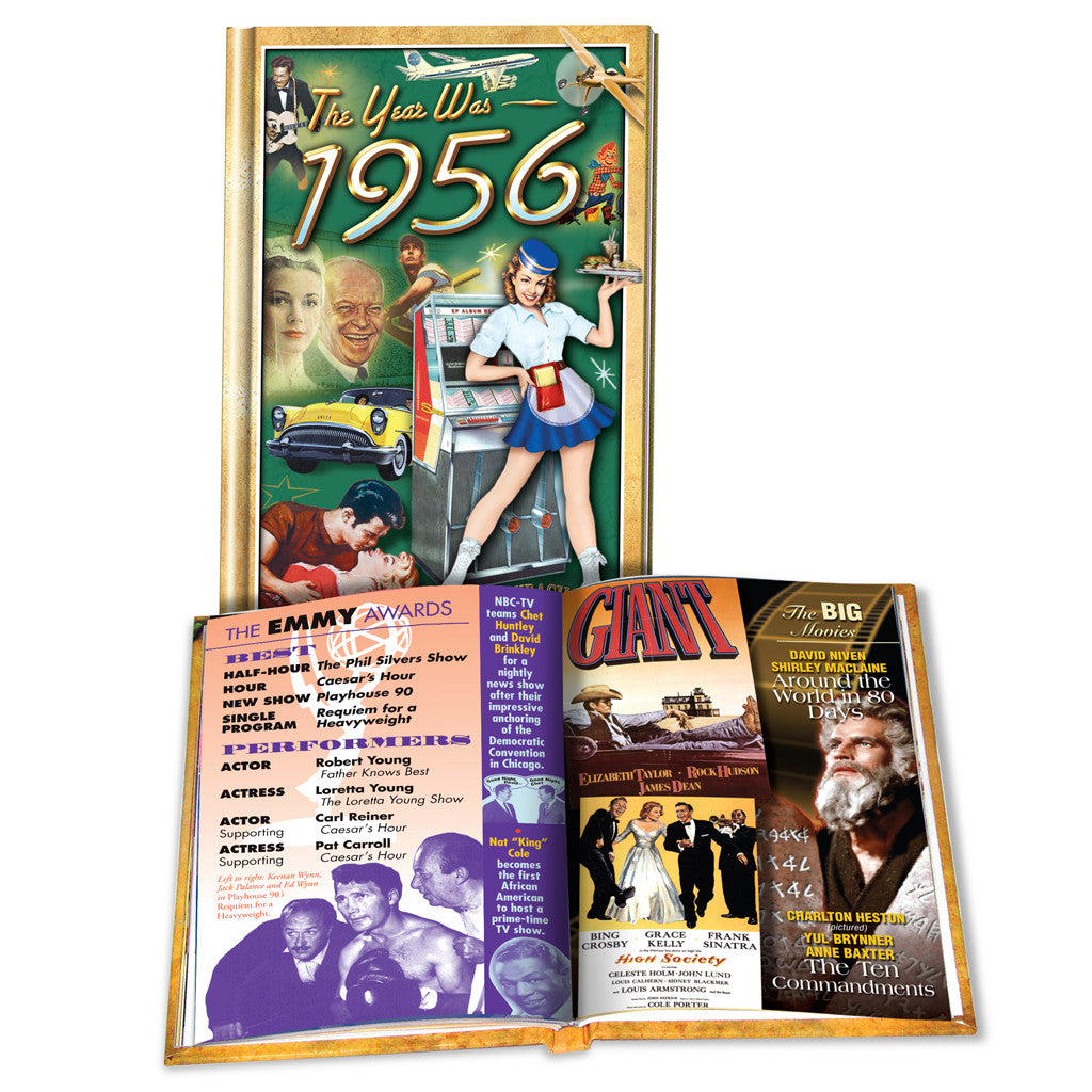 1956 MiniBook: 65th Birthday or Anniversary Gift – Flickback Media